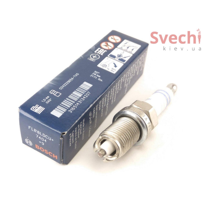 FLR8LDCU+ свеча зажигания Bosch Super Plus (0 242 229 654)