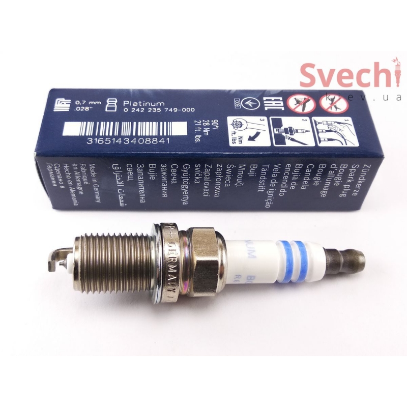 FR7DPP+ свеча зажигания Bosch Platinum Plus (0 242 235 749)