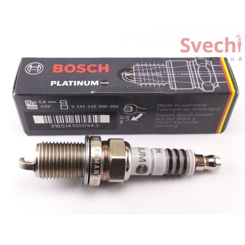 FR7DP свеча зажигания Bosch Platinum Plus (0 242 235 556)