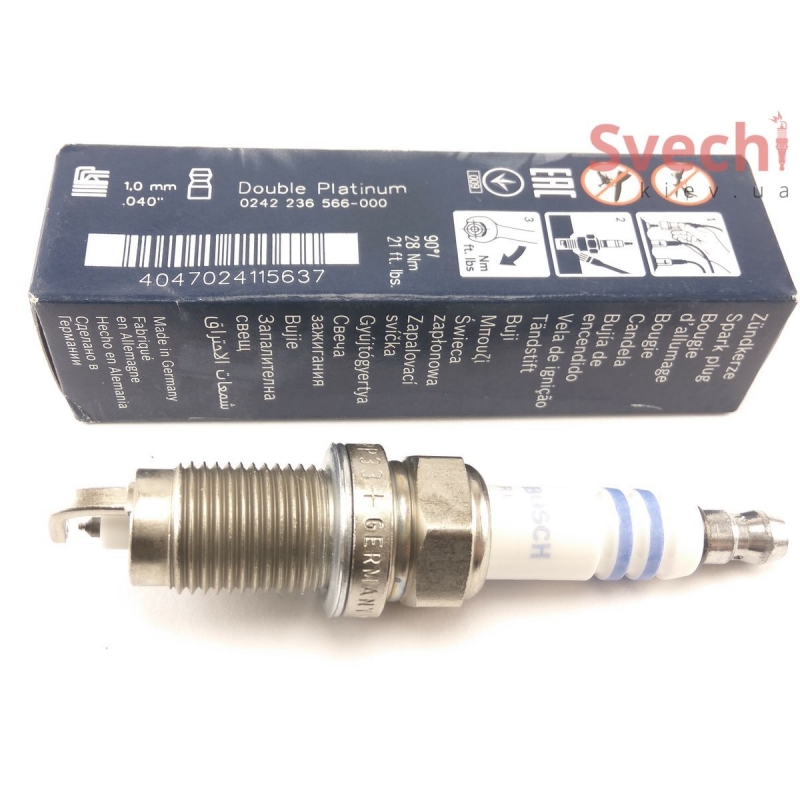 FR7HPP33+ свеча зажигания Bosch Double Platinum (0 242 236 566)