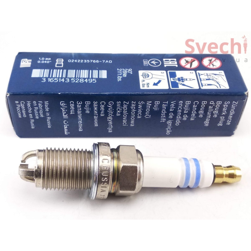 FR7KTC свеча зажигания Bosch Standard Super (0 242 235 766)