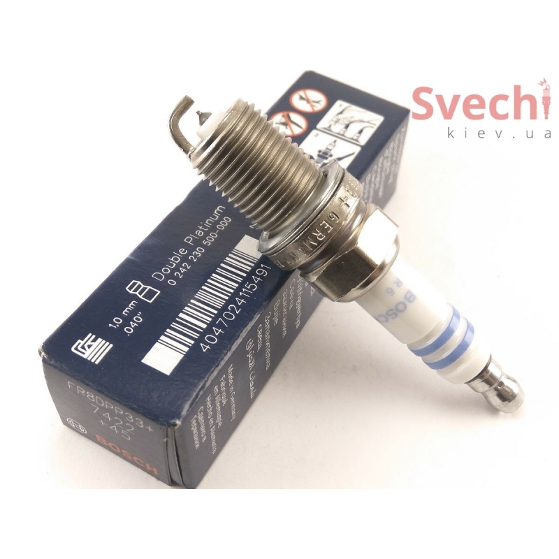 FR8DPP33+ свеча зажигания Bosch Double Platinum (0 242 230 500)