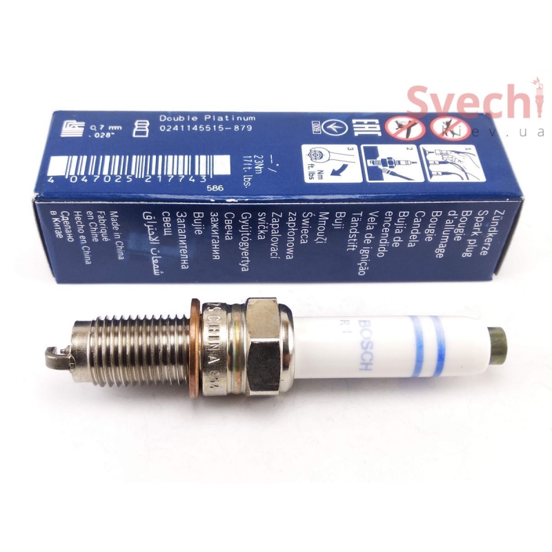 Y5KPP332S свеча зажигания Bosch Double Platinum (0 241 145 515)