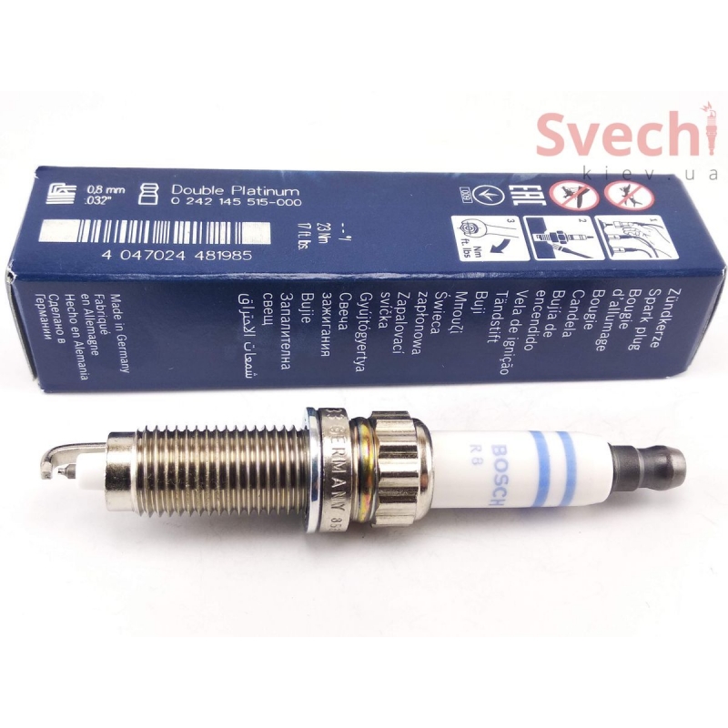 ZR5TPP33 свеча зажигания Bosch Double Platinum (0 242 145 515)